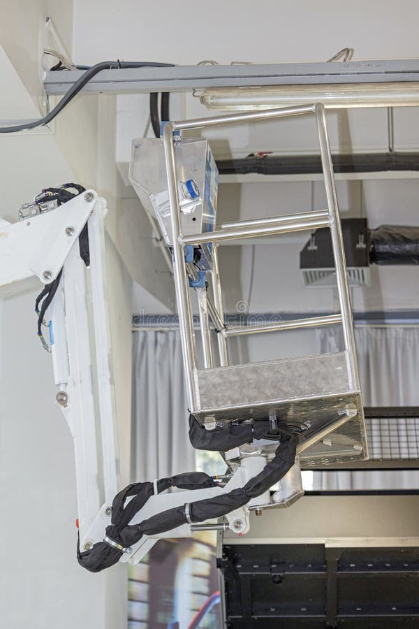 Aerial Platform Inside stock image. Image of lift, hall - 275449185