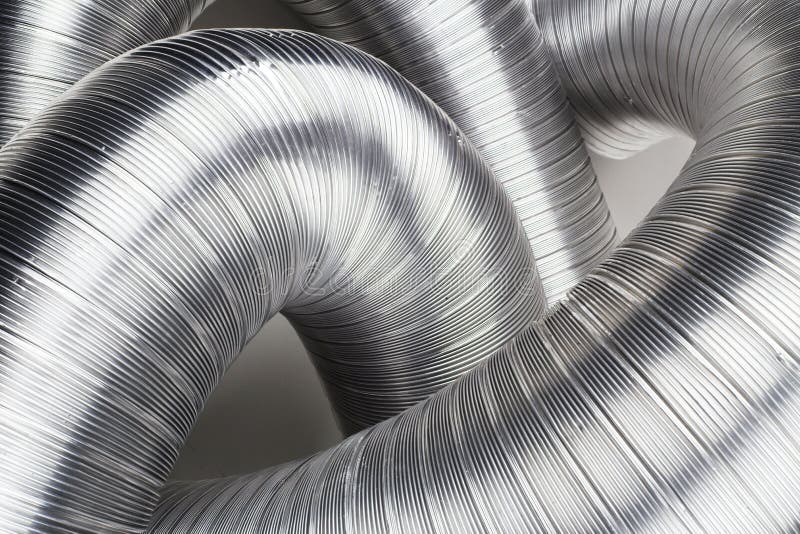 Aluminium air tubes stock photo. Image of heat, conditioner - 89961484