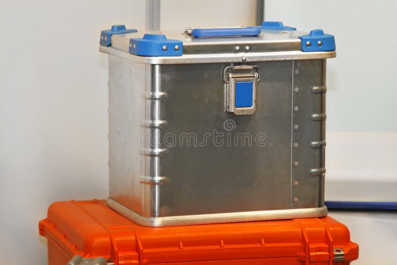 Aluminium box stock image. Image of storage, protection - 34089467