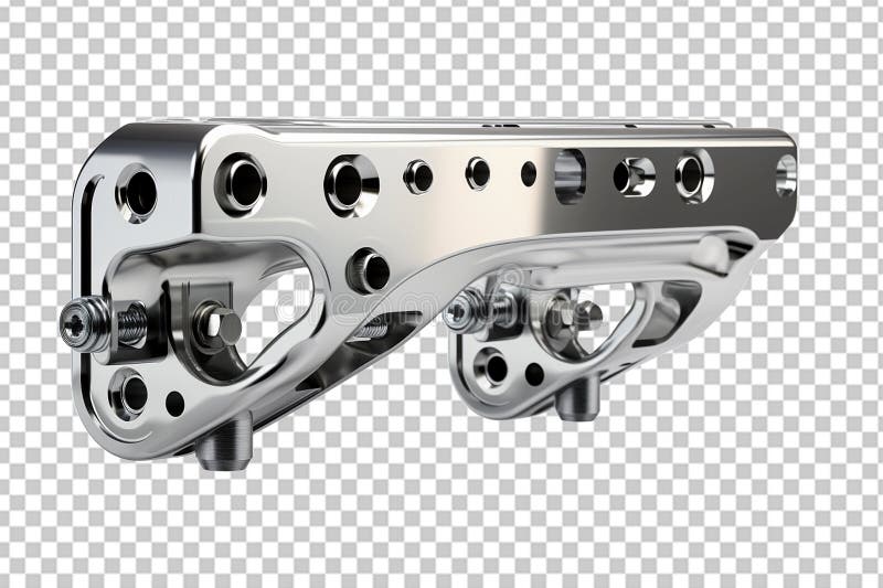 Aluminium Bracket on Transparent Background Stock Photo - Illustration ...