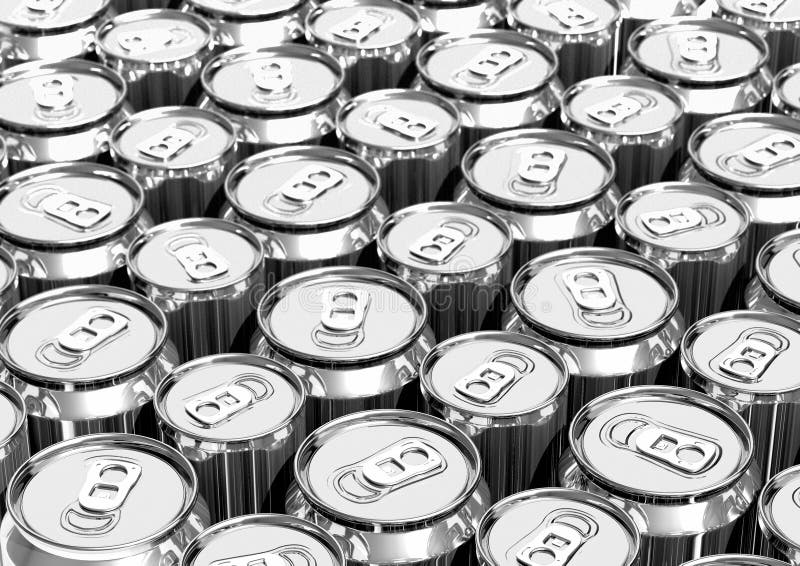 Aluminium Cans Metal Recycling Sign Icon of 3 Types Color, Black and ...