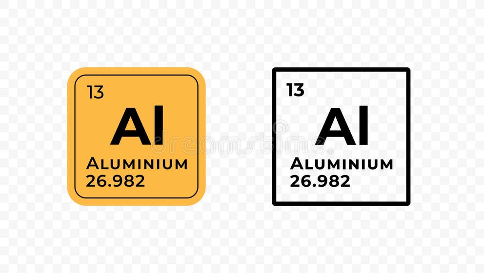 Aluminium, Chemical Element of the Periodic Table Vector Stock Vector ...