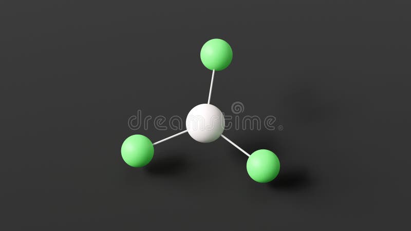 Aluminium Chloride Molecular Structure, Aluminium Trichloride, Ball and ...