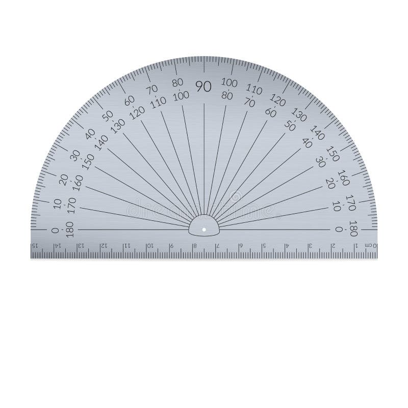 Circular Protractor with Dial and Wind Directions. Stock Vector ...