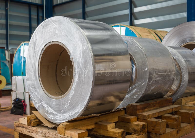 Hot Rolled aluminium coils stock image. Image of coils - 60981031
