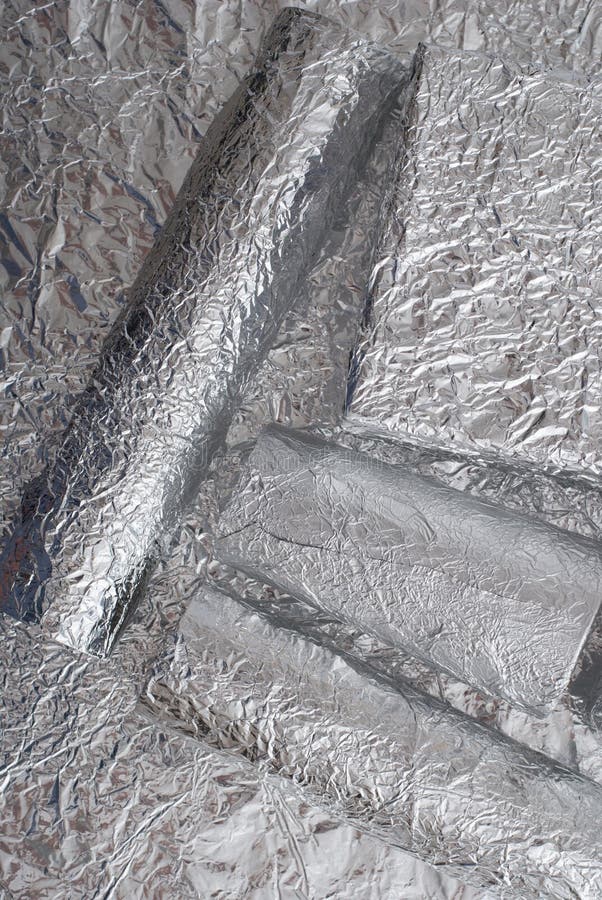Aluminium foil figures stock photo. Image of contemporary - 79069922