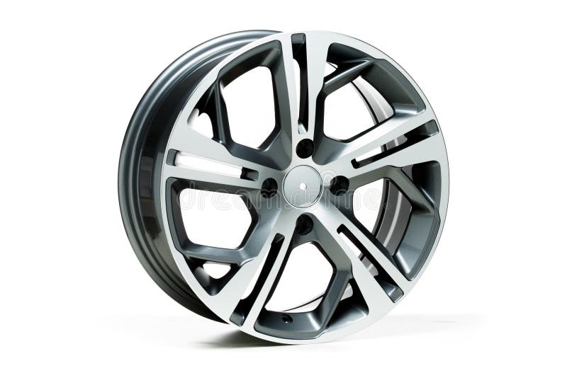 Aluminium Mag Wheel Isolated on a White Background Stock Illustration ...