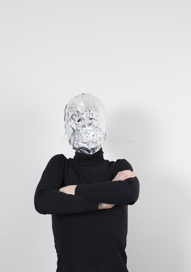 Aluminium mask stock image. Image of intelligence, wearing - 87266565