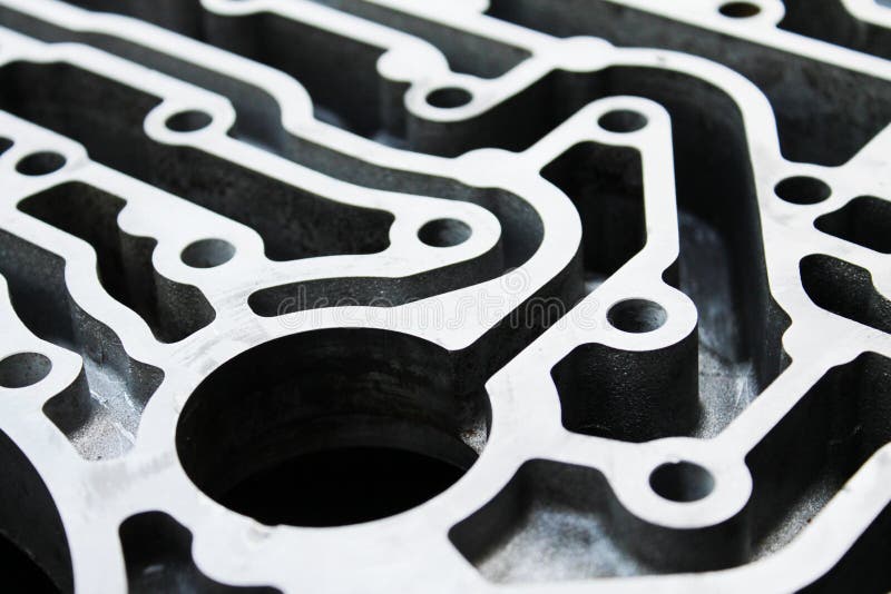 Aluminium parts of engine stock image. Image of industry - 103379267