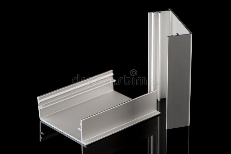 Aluminium profile sample stock image. Image of macro - 266526695