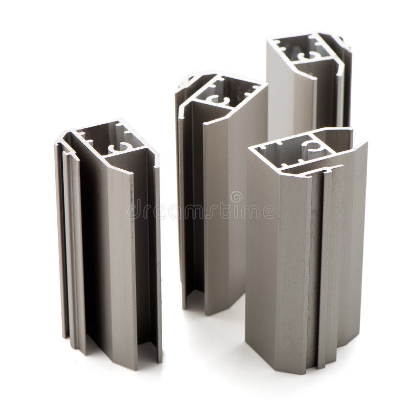 Aluminium profile sample stock image. Image of macro - 266526695