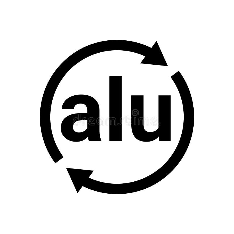 Aluminium Recycling Symbol ALU 41 Stock Vector - Illustration of ...