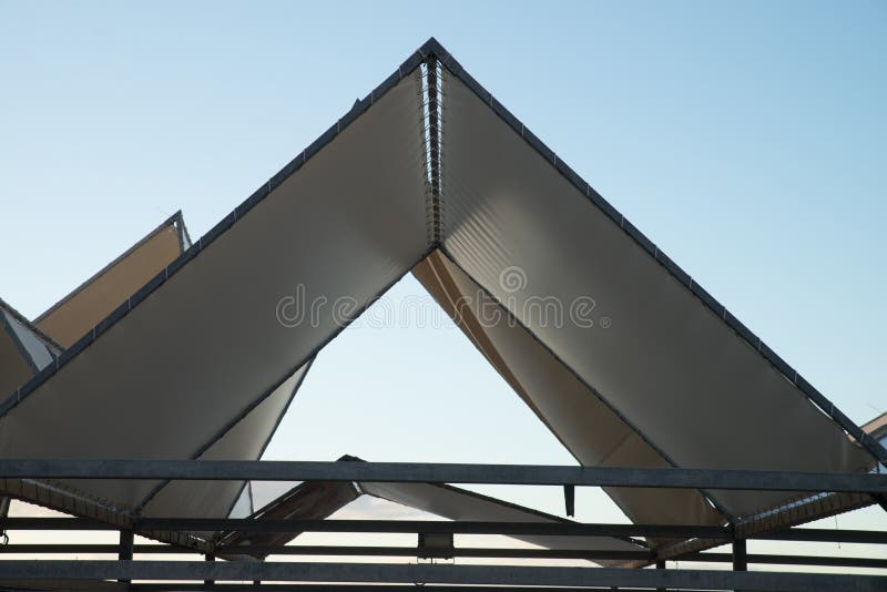 Aluminium roof top stock photo. Image of pyramidal, triangular - 134977952