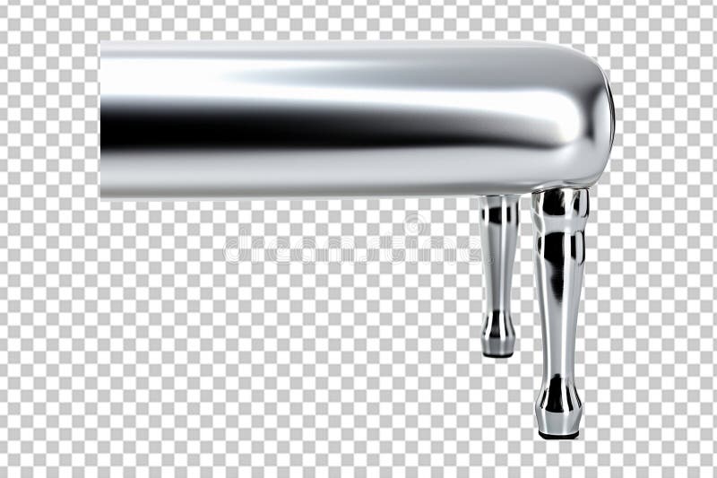 Aluminium Sofa Leg on Transparent Background Stock Illustration ...