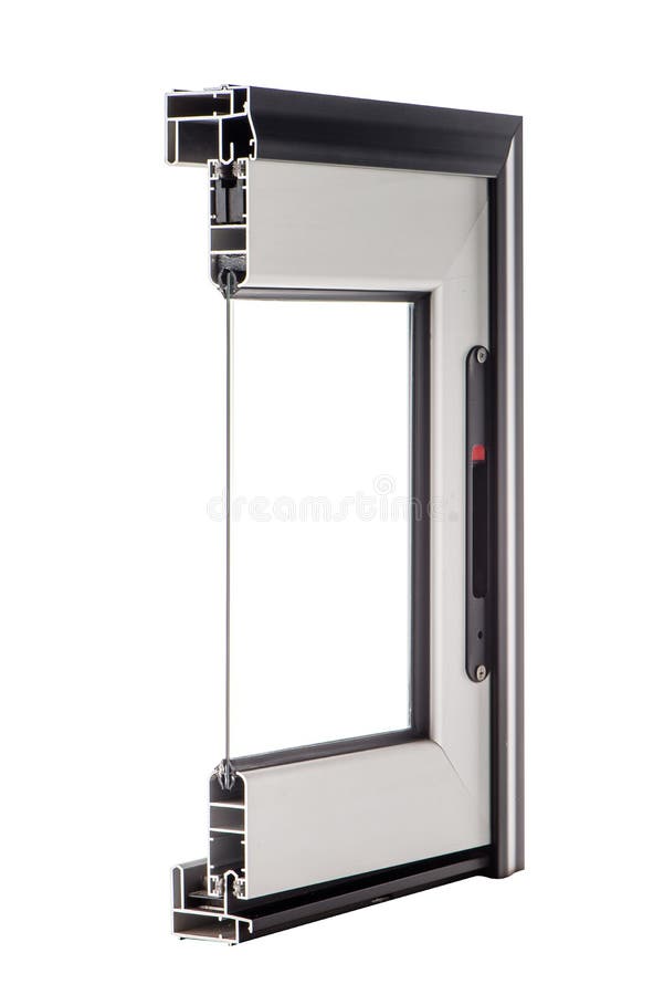 Aluminium window sample stock image. Image of architecture - 205382691