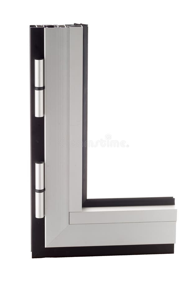 Aluminium window sample stock image. Image of construction - 86295101