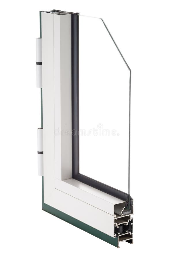 Aluminium window sample stock image. Image of construction - 86295101