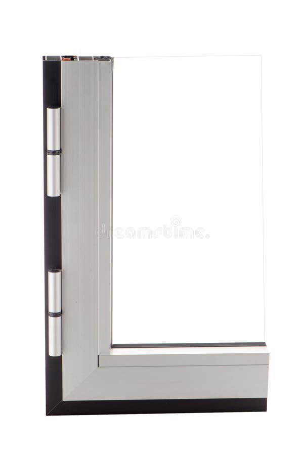Aluminium window sample stock photo. Image of isolated - 95974004