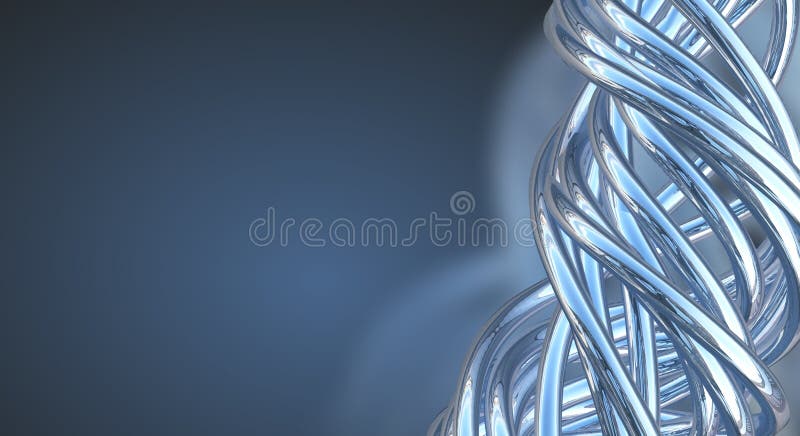 Aluminum Abstract String Artwork Background 3d Illustration Stock ...