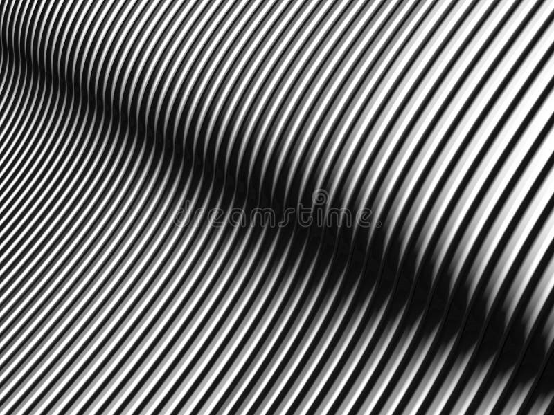 Aluminum Abstract Wave Stripe Pattern Stock Illustration - Illustration ...