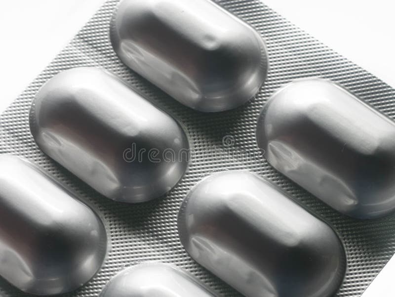 Aluminum Blister Pack for Drug Pills Capsules Stock Photo - Image of ...