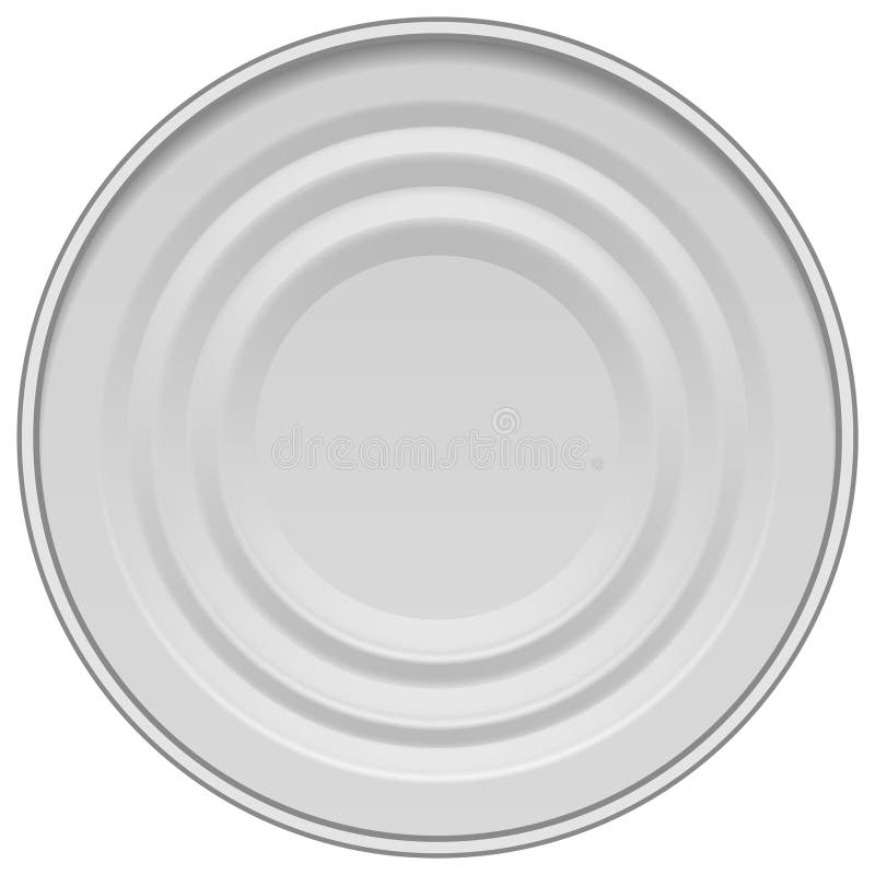 Aluminum Can Bottom View. Realistic Metal Pack Stock Vector ...