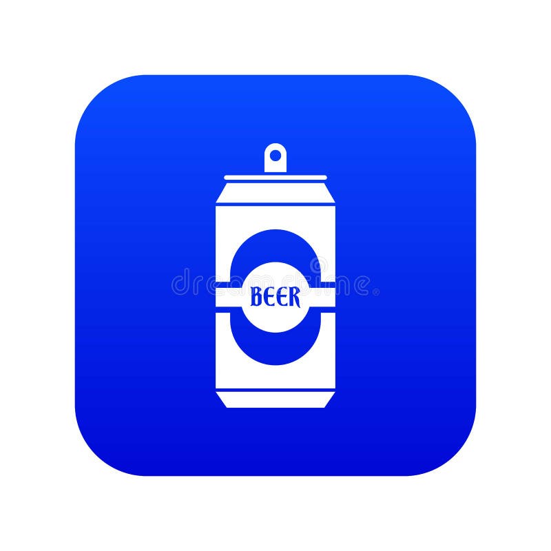 Aluminum Can Icon Digital Blue Stock Vector - Illustration of badge ...