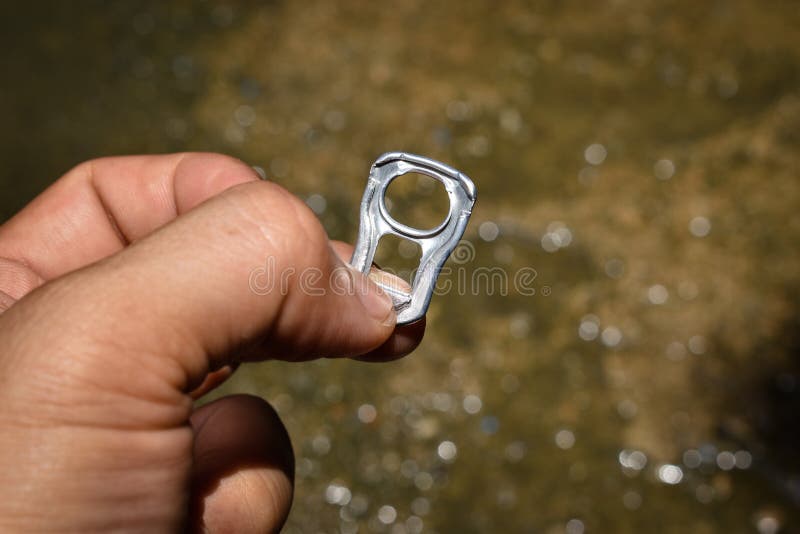 Aluminum Can Lid Loop,loop Can Opener Stock Image - Image of stainless ...