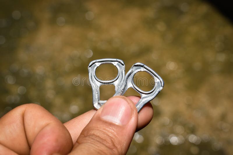 Aluminum Can Lid Loop,loop Can Opener Stock Image - Image of steel ...