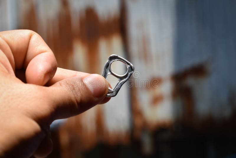 Aluminum Can Lid Loop,loop Can Opener Stock Photo - Image of icon ...