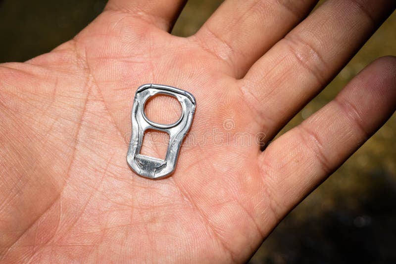 Aluminum Can Lid Loop,loop Can Opener Stock Photo - Image of background ...