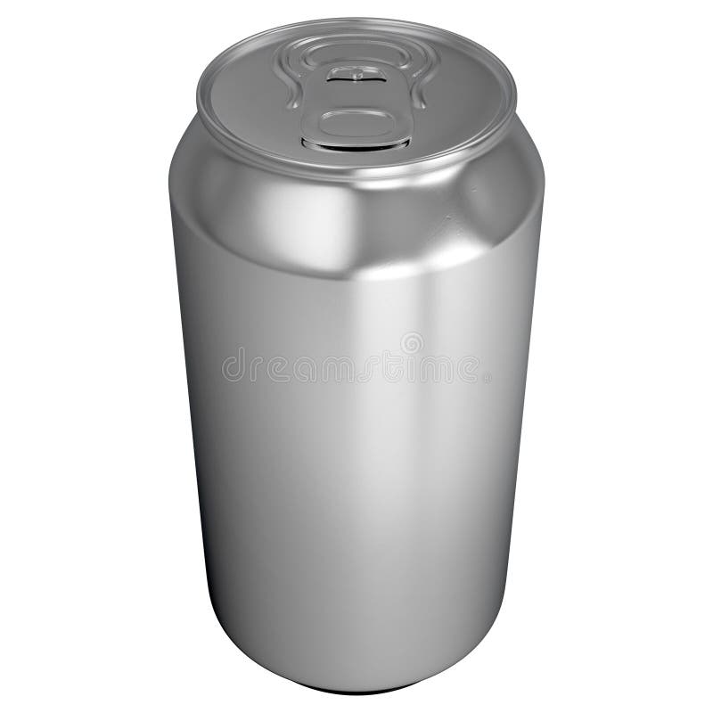 Aluminum Can Plain Generic stock illustration. Illustration of ...