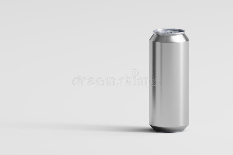 Aluminum Can on White Background 3d Render Stock Illustration ...