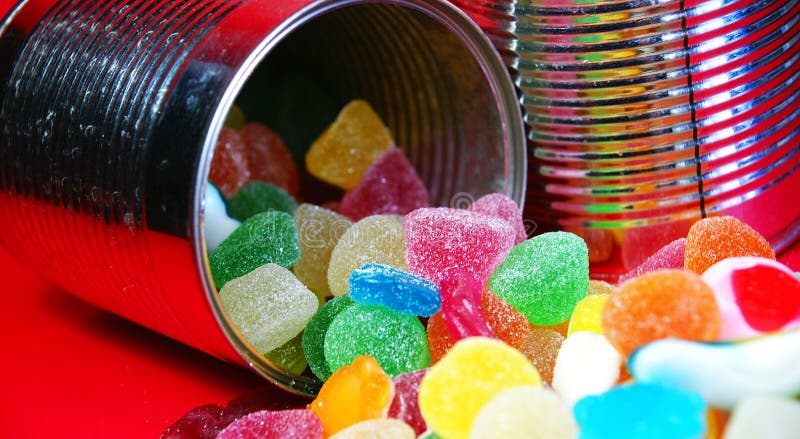 Aluminum canned candies stock image. Image of delight - 104072067