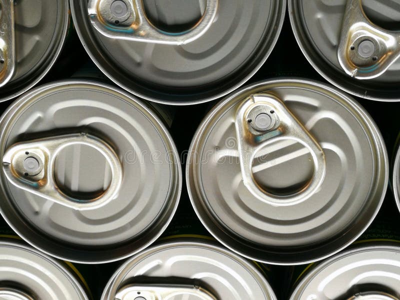 Aluminum Cans with Keys Close-up,Pattern from Much of Drinking Cans of ...