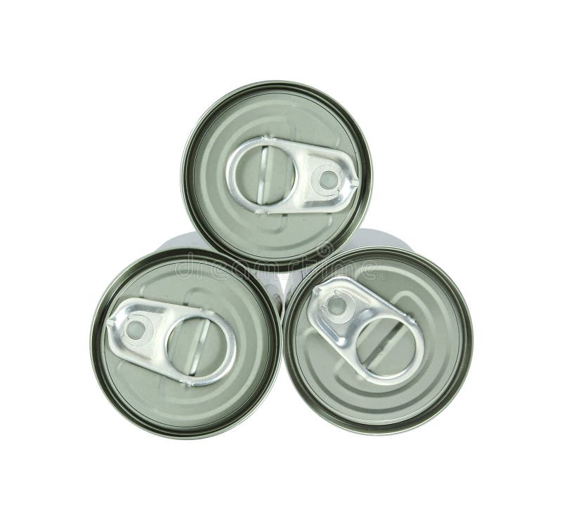 Aluminum Cans and Ring Pull Stock Photo - Image of material, circle ...