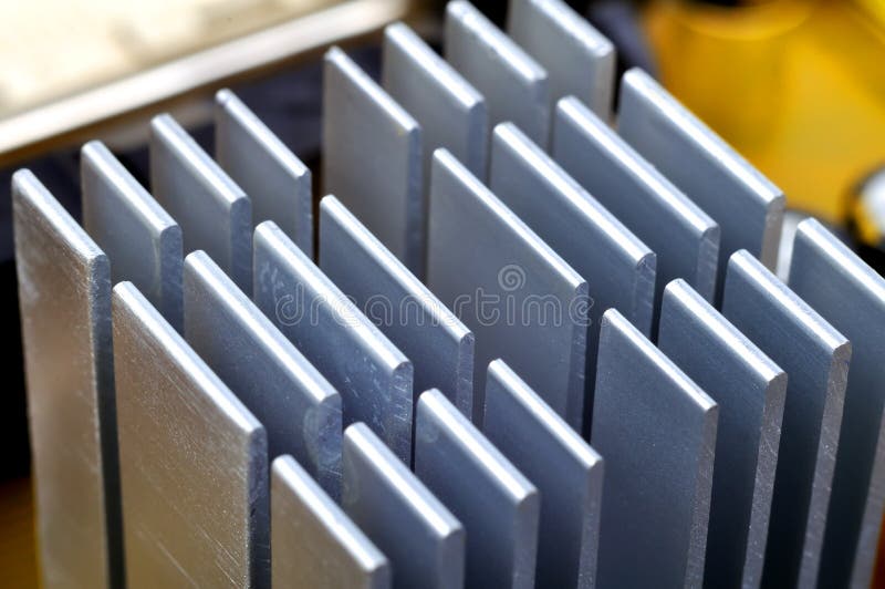 Aluminum chipset heatsink stock photo. Image of circuit - 44388534
