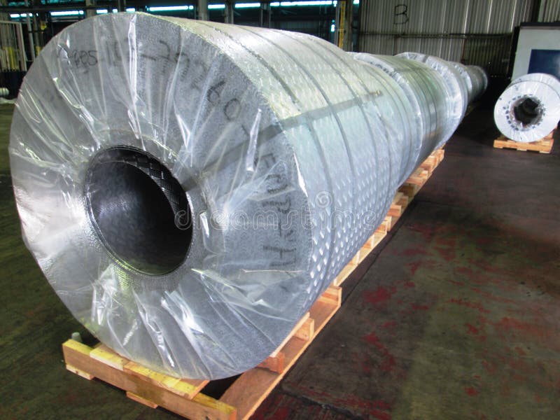 Aluminum Coils, Rolled Aluminium Coil Stock Photo - Image of industry ...