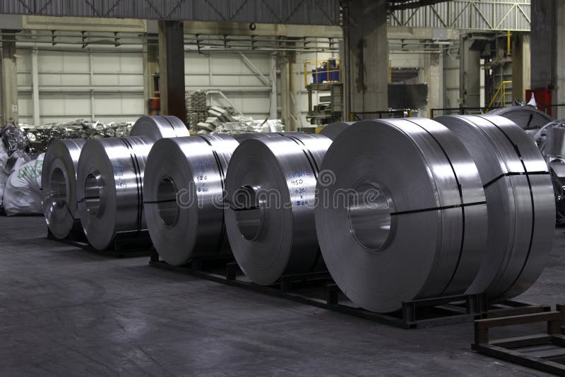 Aluminum coils stock image. Image of sheet, manufacturing - 23645031