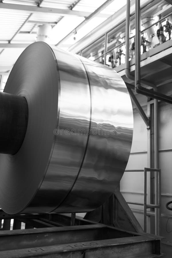 Aluminum Coils, Rolled Aluminium Coil Stock Image - Image of foils ...