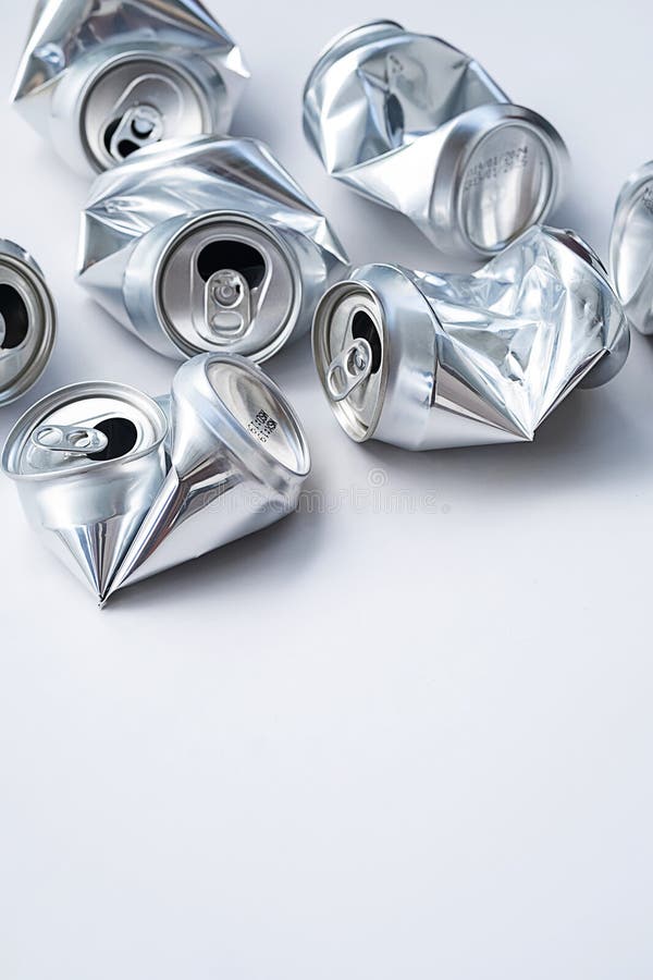 Aluminum Drinking Cans Sorting for Recycle Stock Image - Image of ...