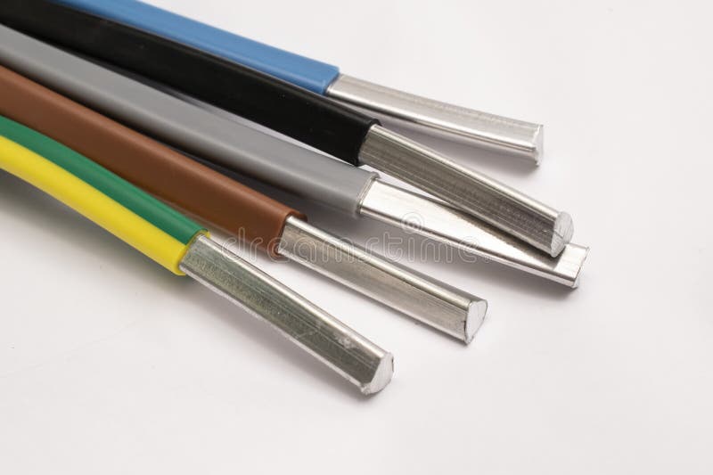 The Ends of the Electrical Cable in the Trench. Electrical Cable ...