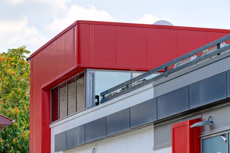 Aluminum Facade and Alubond Panels Stock Image - Image of metal ...
