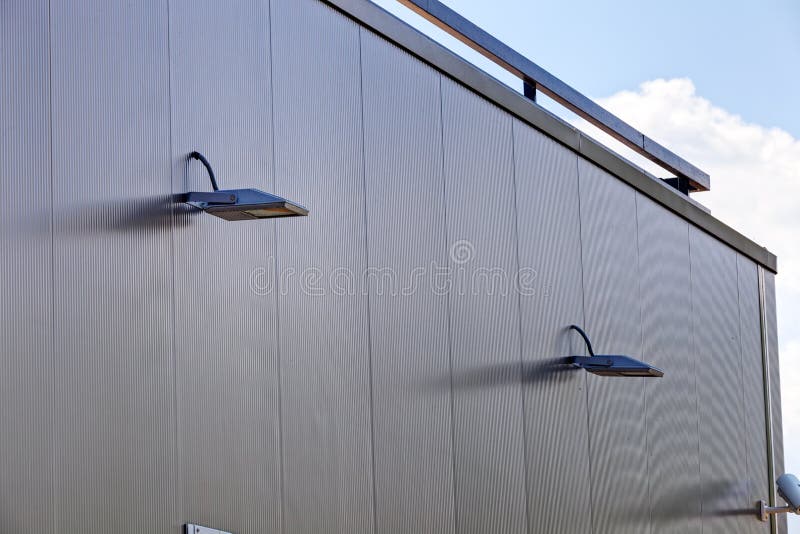 Aluminum Facade and Alubond Panels Stock Photo - Image of freight ...