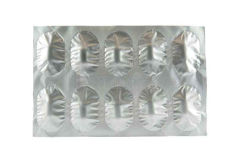 Aluminum Foil Blister Strip Pack Stock Photo - Image of color, concept ...