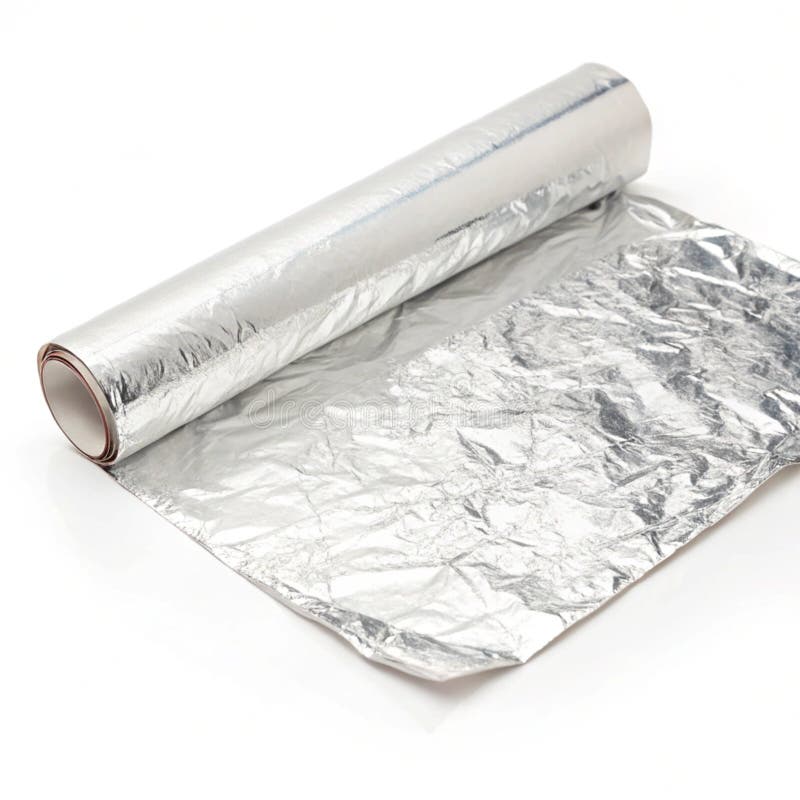 Aluminum Foil Isolated on Transparent Background Stock Illustration ...