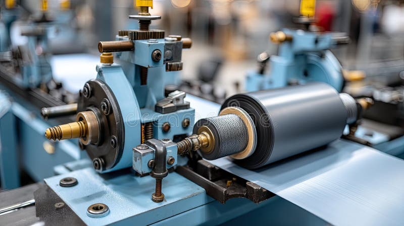 Aluminum Foil is Placed on a Metal Stand beside Jars of Red Paint on an ...