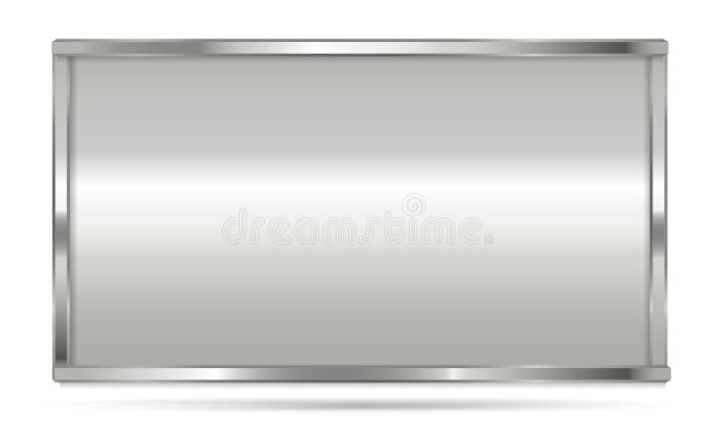 Aluminum Frame with Rectangle Shape Stock Illustration - Illustration ...