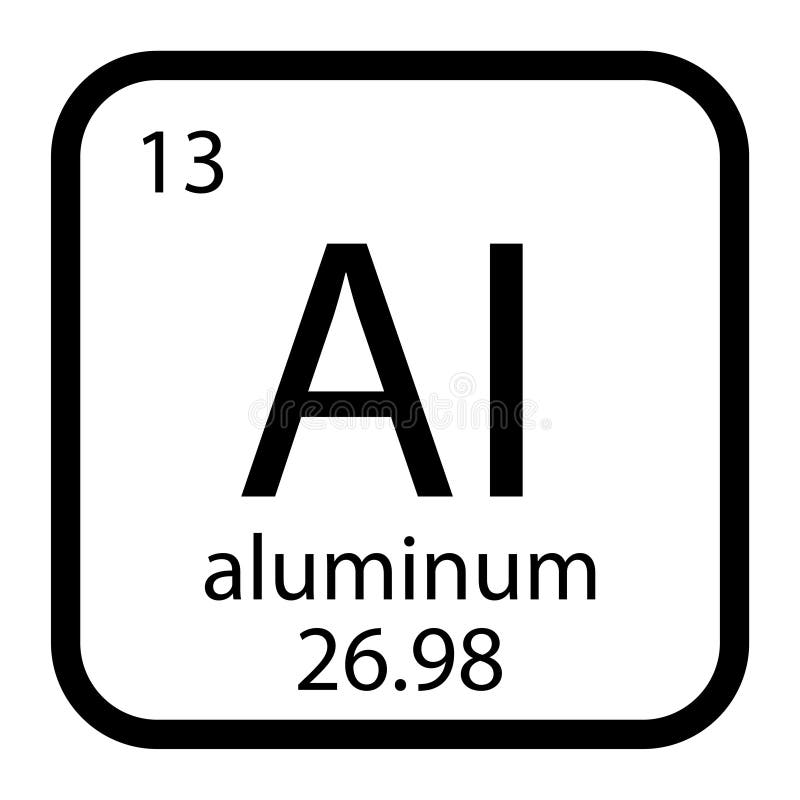 Aluminum icon vector stock illustration. Illustration of metal - 263966113