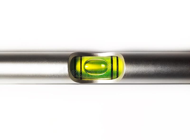 Aluminum level, isolated stock image. Image of measurement - 68520061